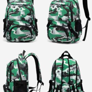 BLUEFAIRY Kids Backpacks for Boys Girls Elementary School Bags Bookbag Kindergarten Primary Secondary (Green Camo)