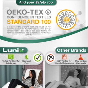 Lunix LX5 4pcs Orthopedic Bed Wedge Pillow Set, Post Surgery Memory Foam for Back, Leg Pain Relief, Sitting Pillow, Adjustable Pillows Acid Reflux and GERD for Sleeping, with Hot Cold Pack, Brown