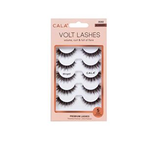 light so shine volt lashes volume, curl & full of flare 5 pairs (winged)