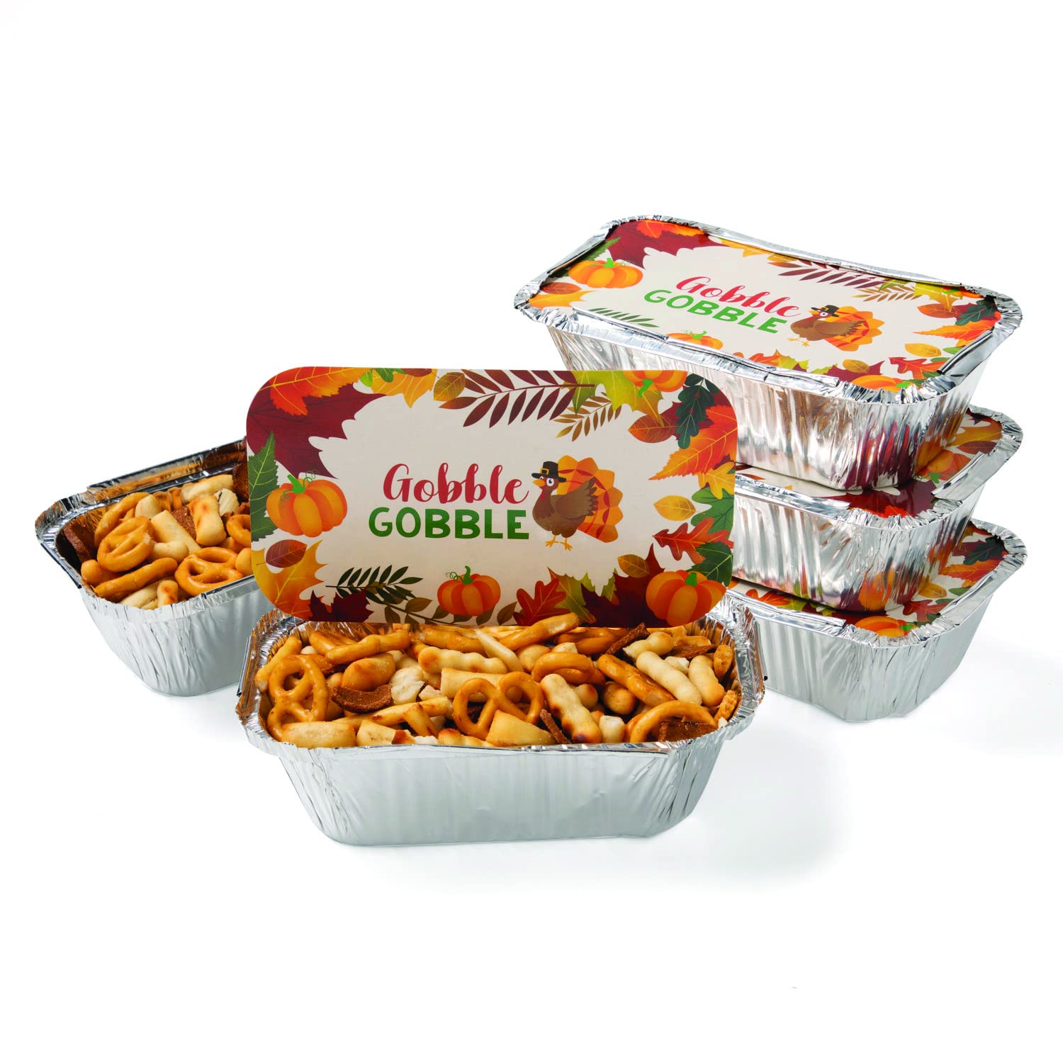 Fun Express Thanksgiving Leftover Disposable Containers (12 sets) - Sized For One Serving Per Container