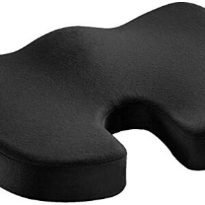 Seat Cushion Office Chair Pillow - Orthopedic | Memory Foam | Relieves Back, Tailbone Pressure, Sciatica Nerve Pain Relief & Support - Ideal Gift for Home Office Chair & Car Driver Seat Pillow