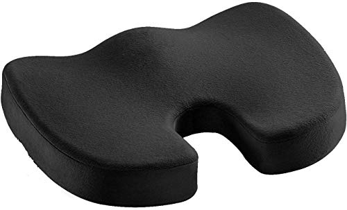 Seat Cushion Office Chair Pillow - Orthopedic | Memory Foam | Relieves Back, Tailbone Pressure, Sciatica Nerve Pain Relief & Support - Ideal Gift for Home Office Chair & Car Driver Seat Pillow