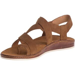 Chaco Women's Wayfarer Loop Sandal, Toffee, 6