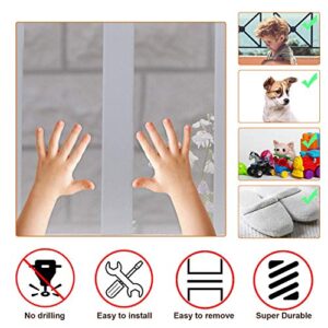 Child Safety Net, Durable Banister Guard for Baby Safety Stairs Railing Balcony Cribs, Banister Stair Mesh Baby Proofing, Easy to Install Stair Netting for Kids, Pets, Toys - (10ft Lx2.5ft H) White