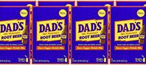 Dad's Old Fashioned Root Beer Singles To Go Sugar Free Powder Drink Mix 6 Sticks Per Box, 12 Boxes (72 Total Sticks)