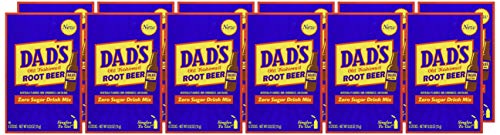 Dad's Old Fashioned Root Beer Singles To Go Sugar Free Powder Drink Mix 6 Sticks Per Box, 12 Boxes (72 Total Sticks)