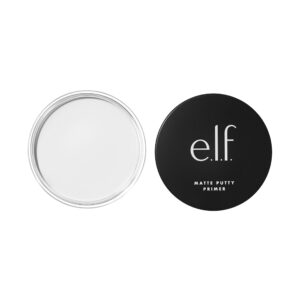 e.l.f., matte putty primer, skin perfecting, lightweight, oil-free formula, mattifies, absorbs excess oil, fills in pores and fine lines, soft, matte finish, all-day wear, 0.74 oz