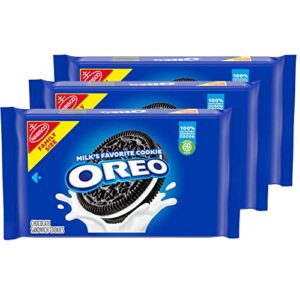 oreo chocolate sandwich cookies, family size, 3 packs