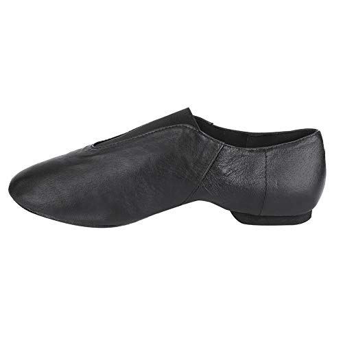 1 Pair Jazz Shoes PU Leather Latin Shoes Girls Women Black Soft Split Sole Jazz Shoes Dance Shoe Black(41)