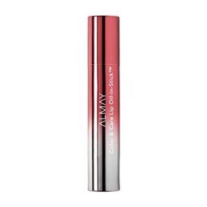 almay color & care lip oil in stick, rosy glaze 120, 0.09 oz