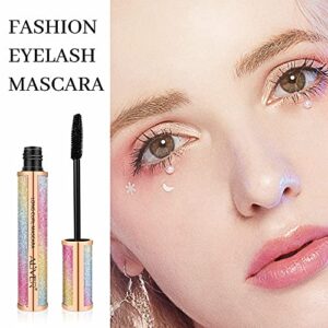 4D Silk Fiber Lash Mascara, Waterproof Tubing Mascara Black, Luxuriously Longer, Voluminous Eyelashes,Natural Lengthening Smudge-proof Mascara,Hypoallergenic,No Clumping,Easy to Apply & All Day Full