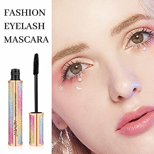 4D Silk Fiber Lash Mascara, Waterproof Tubing Mascara Black, Luxuriously Longer, Voluminous Eyelashes,Natural Lengthening Smudge-proof Mascara,Hypoallergenic,No Clumping,Easy to Apply & All Day Full