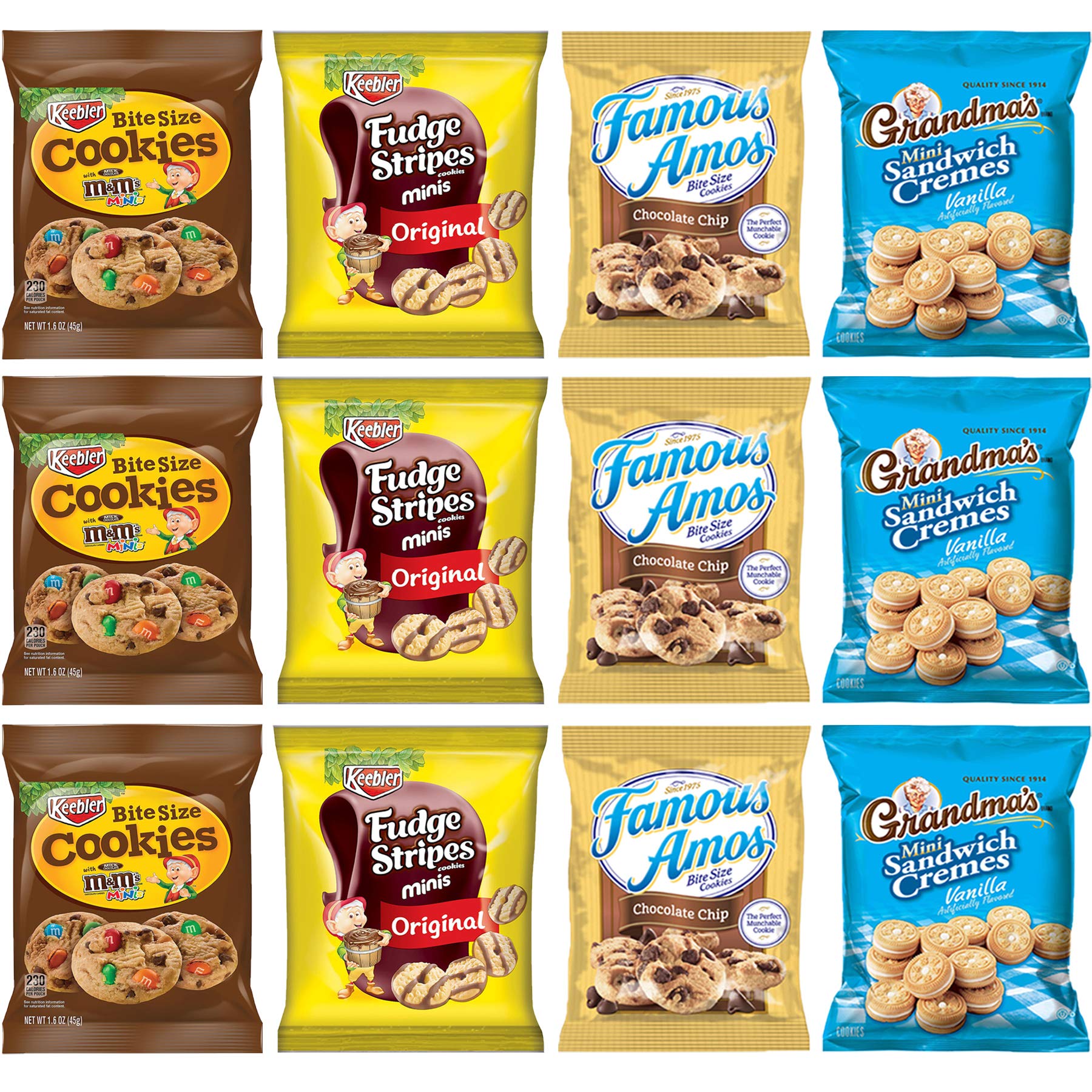 Cookies Individually Wrapped Variety Pack - Cookies Bulk Assortment Care Package Sampler (45 Count)