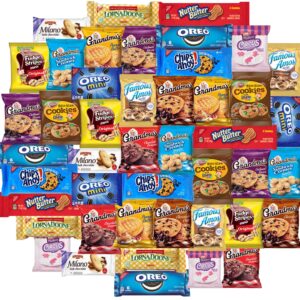 Cookies Individually Wrapped Variety Pack - Cookies Bulk Assortment Care Package Sampler (45 Count)