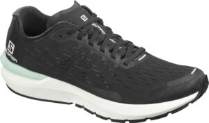 salomon women's sonic 3 balance road running shoes for men, black/white/quiet shade, 12