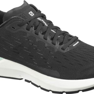 Salomon Women's Sonic 3 Balance Road Running Shoes for Men, Black/White/Quiet Shade, 12