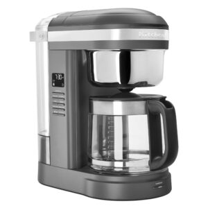 kitchenaid kcm1209dg drip coffee maker, 12 cup, matte grey