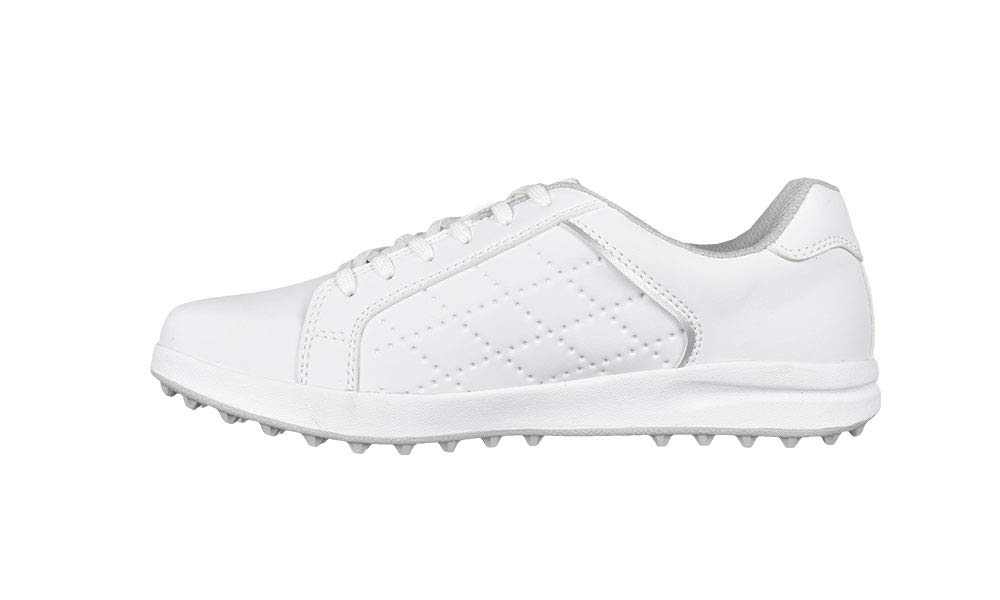 Etonic Ladies G-SOK 3.0 Spikeless Golf Shoes White/Silver Size 9.5 Medium