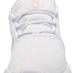 adidas Women's Kaptir Running Shoe, White/Pink/Light Orange, 10