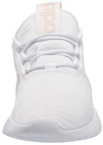 adidas Women's Kaptir Running Shoe, White/Pink/Light Orange, 10