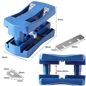 Banding Trimmer, Edgeband Cutter Tools Trimmer for Plywood Melamine Wood Double Veneer Trimmer Cabinet Wood Trimming Woodworking Tool Fit Width Range 15-40mm Thickness Below 0.5mm