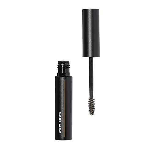 e.l.f., Wow Brow Gel, Volumizing, Buildable, Wax-Gel Hybrid, Creates Full, Voluminous-Looking Brows, Locks Brow Hairs In Place, Neutral Brown, Fiber-Infused, 0.12 Oz