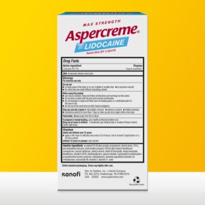 Aspercreme Essential Oils Lidocaine Pain Relief With Lavender, Roll-On No Mess Applicator, 2.5 oz.