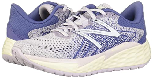 New Balance Women's Fresh Foam Evare V1 Running Shoe, Thistle/Magnetic Blue, 8