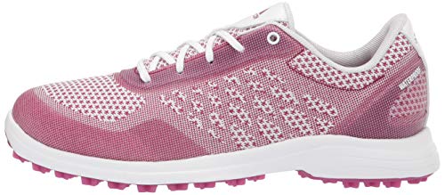 adidas Women's FX4060 Golf Shoe, FTWR White/Power Berry/FTWR White, 6