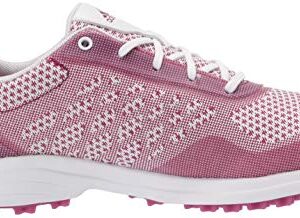 adidas Women's FX4060 Golf Shoe, FTWR White/Power Berry/FTWR White, 6