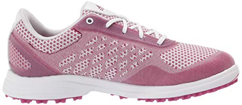 adidas Women's FX4060 Golf Shoe, FTWR White/Power Berry/FTWR White, 6