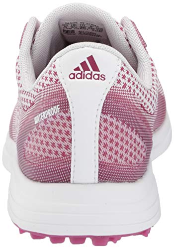 adidas Women's FX4060 Golf Shoe, FTWR White/Power Berry/FTWR White, 6