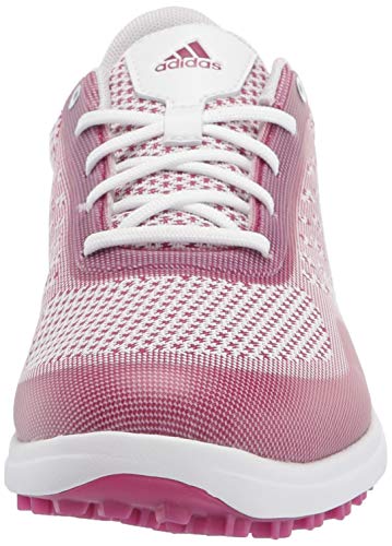 adidas Women's FX4060 Golf Shoe, FTWR White/Power Berry/FTWR White, 6