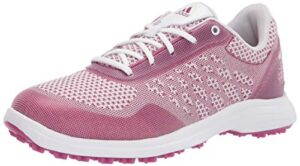 adidas womens fx4060 golf shoe, ftwr white/ power berry/ ftwr white, 7.5 us