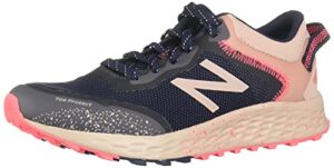 new balance women's fresh foam arishi trail v1 running shoe, saturn pink/guava, 9