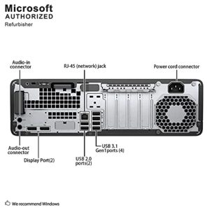 HP EliteDesk 800 G3 Small Form Factor PC, Intel Core Quad i5 6500 up to 3.6 GHz, 16GB DDR4, 1TB SSD, WiFi, BT 4.0, VGA, DP, Win 10 Pro 64-Multi-Language Support English/Spanish/French(Renewed)