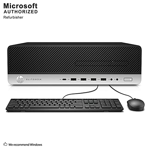 HP EliteDesk 800 G3 Small Form Factor PC, Intel Core Quad i5 6500 up to 3.6 GHz, 16GB DDR4, 3TB, WiFi, BT 4.0, VGA, DP, Win 10 Pro 64-Multi-Language Support English/Spanish/French(Renewed)