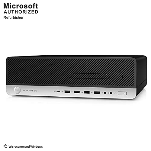 HP EliteDesk 800 G3 Small Form Factor PC, Intel Core Quad i5 6500 up to 3.6 GHz, 16GB DDR4, 3TB, WiFi, BT 4.0, VGA, DP, Win 10 Pro 64-Multi-Language Support English/Spanish/French(Renewed)