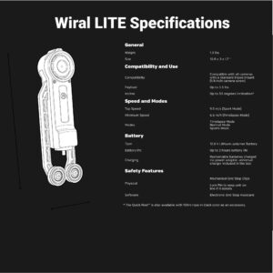 Wiral LITE Cable Cam with Remote for Action Cameras Insta360 X4/X3/X2/ One RS/R, GoPro 11/10/9, Smartphones and DSLR Mirrorless Cameras up to 3.3LBs - Film Moving Shots Even Where Drones Can't Go