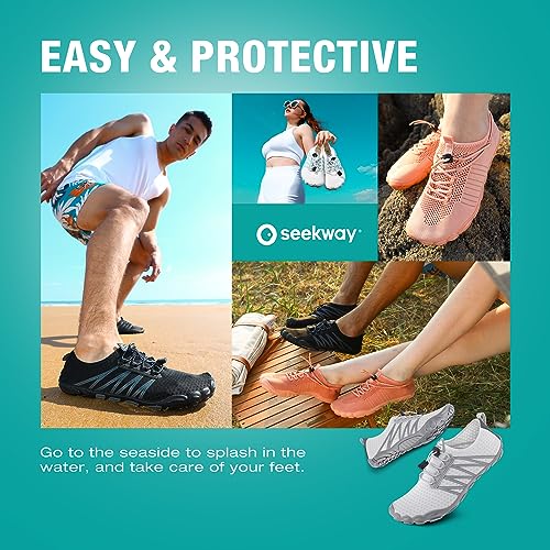 SEEKWAY Water Shoes for Women Adult Quick-Dry Aqua Sock Barefoot Men for Beach Swim River Pool Lake Hiking Kayaking Surfing