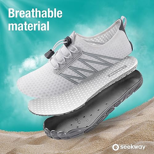 SEEKWAY Water Shoes for Women Adult Quick-Dry Aqua Sock Barefoot Men for Beach Swim River Pool Lake Hiking Kayaking Surfing