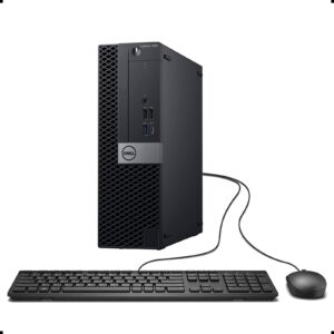 dell optiplex 7060 sff high performance desktop computer, intel six core i5-8500 up to 4.1ghz, 16g ddr4, 256g ssd, wifi, bt, 4k support, dp, windows 10 pro 64 bit english/spanish/french(renewed)