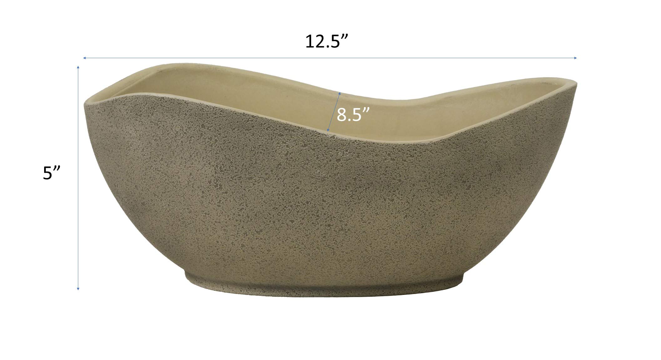 Classic Home and Garden Arc Pot 12" - Stone