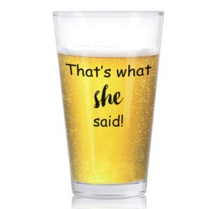 I Said Yes Wine Glass That's What She Said Beer Glass, Engagement glass Set for Him, Her, Wedding, Bridal Shower