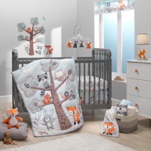 bedtime originals woodland friends 3piece crib bedding set, multicolor