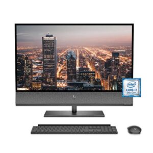 HP Envy 32 All-in-One Computer, 9th Gen Intel Core i7-9700 Processor, 4K UHD Monitor, NVIDIA GeForce GTX 1650 Graphics (4 GB), 16 GB RAM, 1 TB SSD, Windows 10 (32-a0010, Nightfall Black)