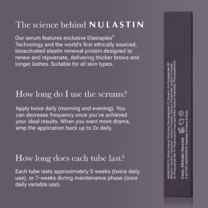 NULASTIN LASH and BROW Dual System, Eyelash & Eyebrow Boosting Serums with Elastaplex Technology, Vegan-Friendly & Cruelty-Free (2-pack, 3 ml Each)