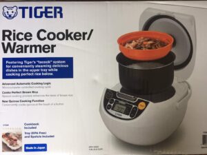 tiger 5.5-cup micom rice cooker & warmer & steamer