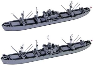 pit road ml21 1/700 skywave series us navy cargo ship (ak-99 boot/ak-121 zabic) liberty ship set of 2 plastic model