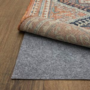 mohawk home 2 x 3 1/8 low profile non slip rug pad felt + rubber gripper, great for high traffic areas -safe for all floors